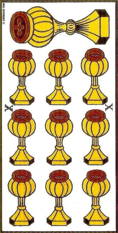 Arcanos Menores. Los números. Copas | Tarot: El camino del Loco